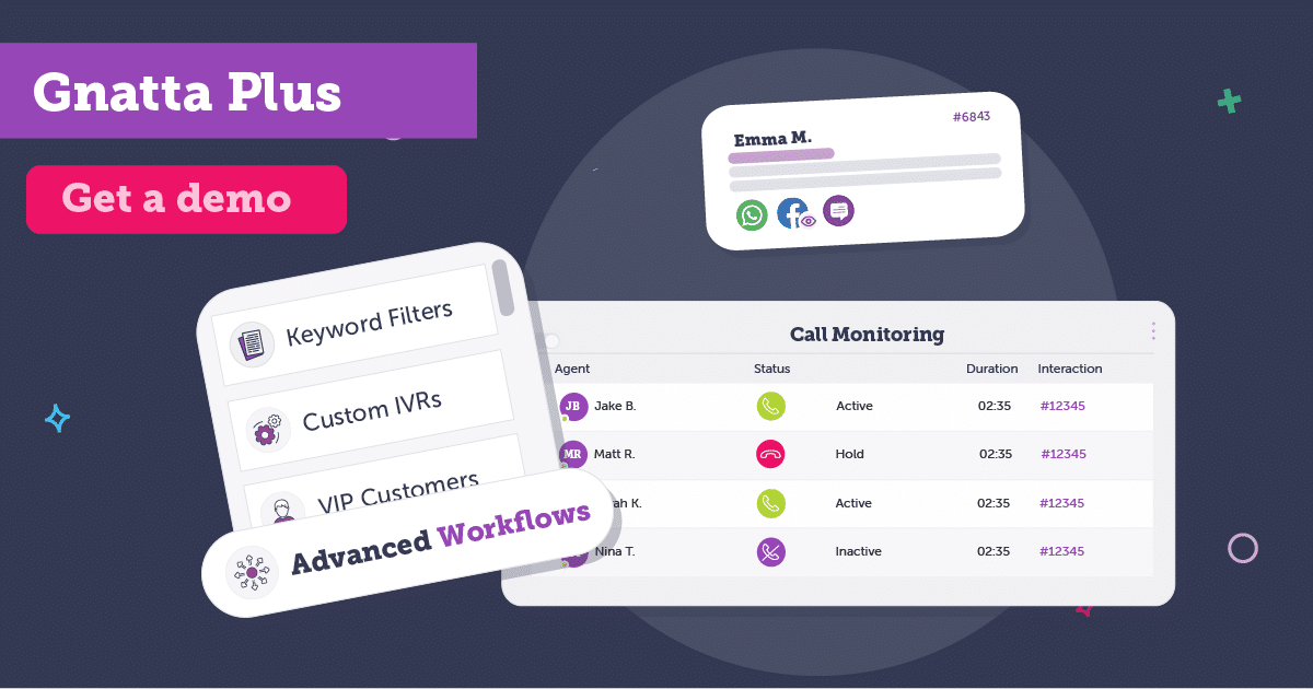 Streamline your contact centre with Gnatta Plus